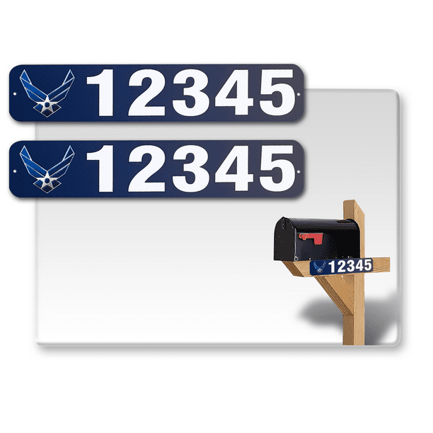 2 Pack Single Sided Customized Horizontal 911 Emergency Mailbox Address ...
