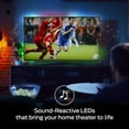 Monster Basics 100ft Sound-Reactive RGB Color Flow LED Light Strip with ...