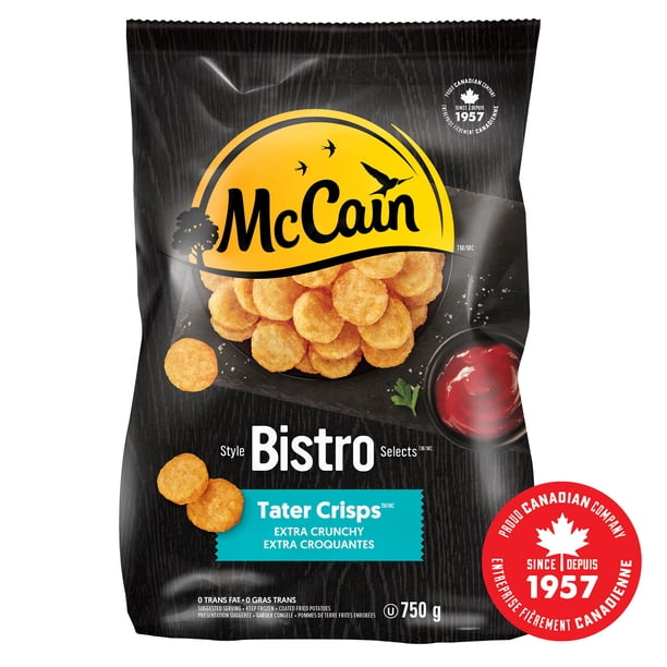 McCain® Bistro Selects™ Tater Crisps™ Extra Crunchy, Made in Canada ...