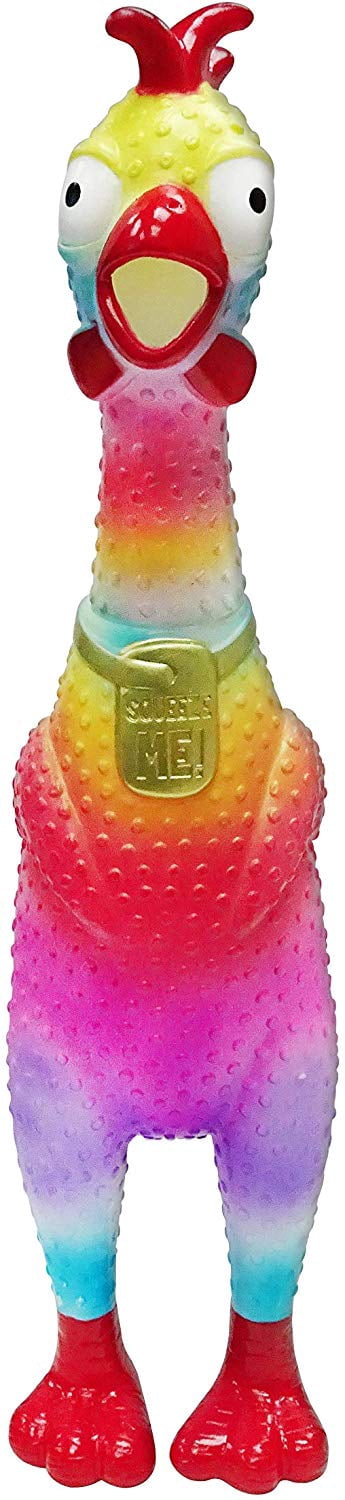 XL Tie Dye Screaming Chicken By Animolds Non Toxic Rubber Chicken Toy ...