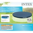 Intex 28022E Plastic Ground 11.3ft Easy Set Blue Swimming Pool Debris ...