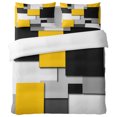 4 Pieces Duvet Cover California King Bedding Sets Abstract Minimalist ...