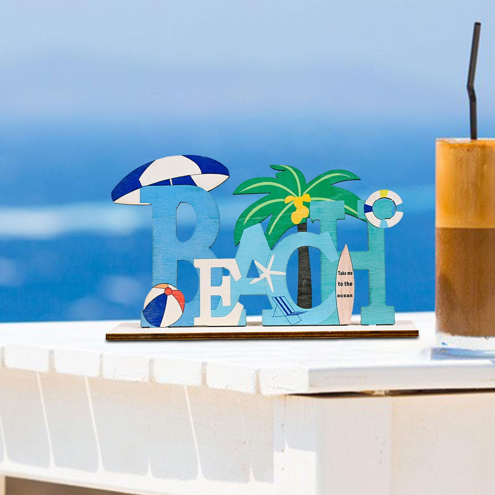 Wooden Sign Cutout Table Centerpiece Plaque Letters for Home Bathroom ...