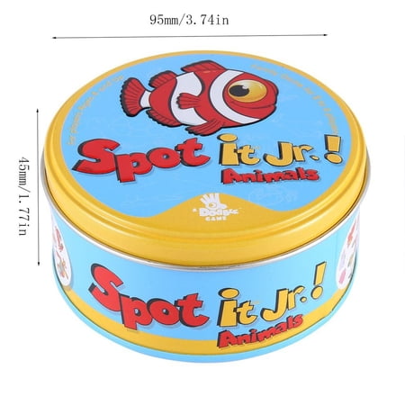 Spot It Junior Animals game spot sport & alphabet for kids family fun ...