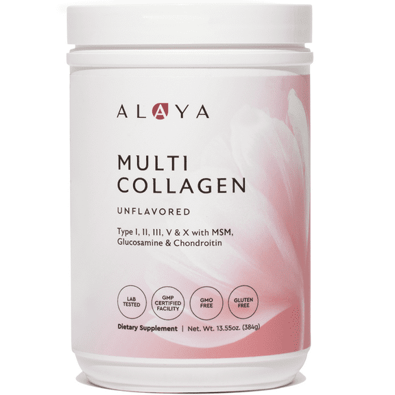 Alaya Naturals Multi Collagen Powder, Types I II III V X, 13.55 oz ...