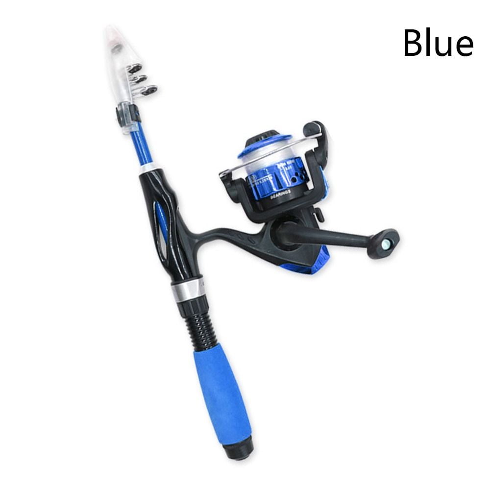 New lure set Sea Pole Red /Blue/Black Pen Pole Retractable Spinning ...