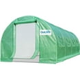 Quictent 20'x10'x6.6' Large Walk-in Greenhouse Outdoor, Heavy Duty Galvanized Steel Frame and PE ...
