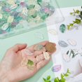 60Pcs 6 Colors Leaf Glass Pendants 40Pcs 4 Colors Handmade Lampwork ...