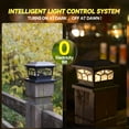 Solar LED Porch Lights for 4x4/6x6 Posts, Waterproof Deck Lights with ...