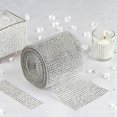 BalsaCircle 4.5" x 30 feet Silver Diamond Roll Wedding Party Favors ...