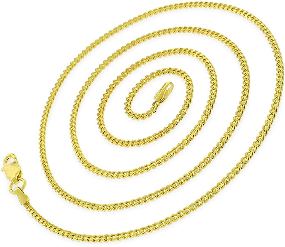925 Italian Sterling Silver 2mm Miami Cuban, FREE Microfiber Cloth ...