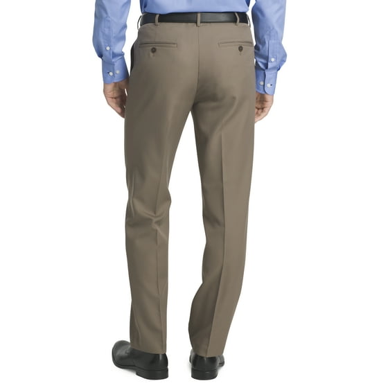 Arrow - Arrow Men's AroFlex Flat Front Dress Pant - Walmart.com