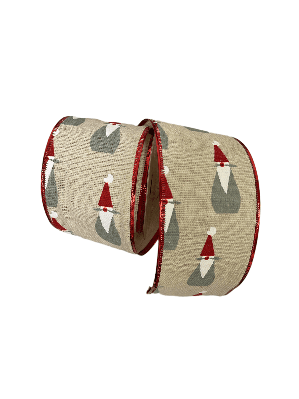 Charmed Home for the Holiday Decorative Christmas Burlap Wired Ribbon 2 ...