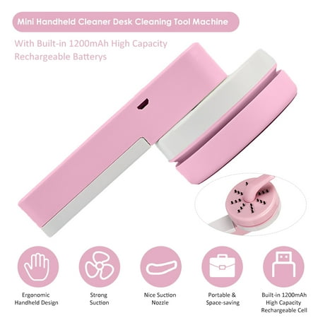 Mini Handheld Cleaner Desk Cleaning Tool Machine USB Charging Port ...