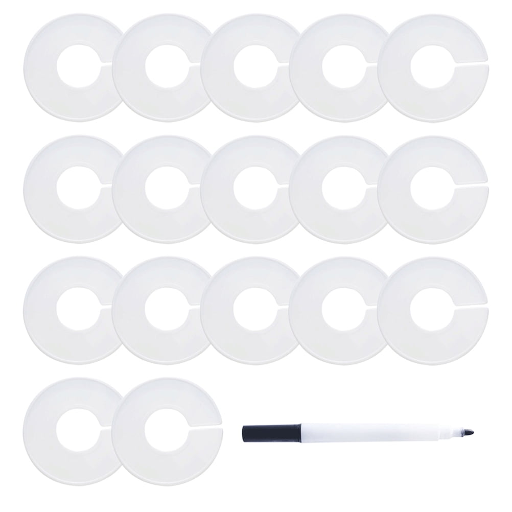 50pcs Clothing Rack Size Dividers Wardrobe Round Hangers Dividers with ...