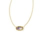 Elisa Gold Pendant Necklace in Lilac Abalone - Walmart.com