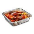 TITOUMI 8x8 Disposable Aluminum Foil Pan, Square Pans, 30 Count ...
