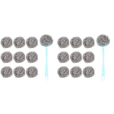 Dish Scrubber - Scrub Dishwashing Foam Sponges with Handles Bottle ...