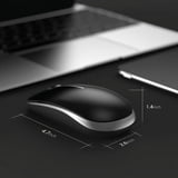 Jelly Comb 2.4G Slim Wireless Mouse with Nano Receiver - Black and ...