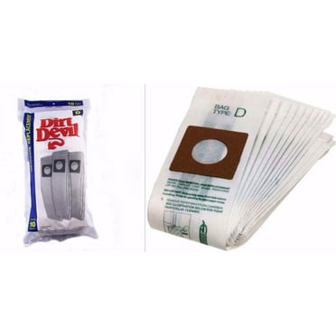 Dirt Devil Type F Vacuum Cleaner Bags (10-Pack), Compatible with ...