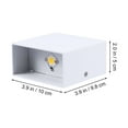 MLINS Square LED Wall Lamp Creative Modern Wall Sconce Indoor Wall ...