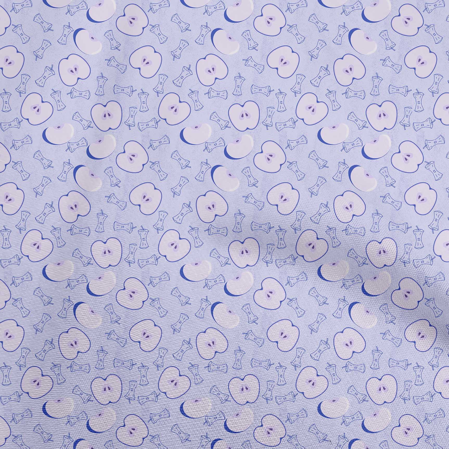 oneOone Viscose Chiffon Light Blue Fabric Dress Material Fabric Print ...