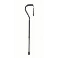 Offset handle adjustable aluminum cane, bronze, 1 ea - Walmart.com