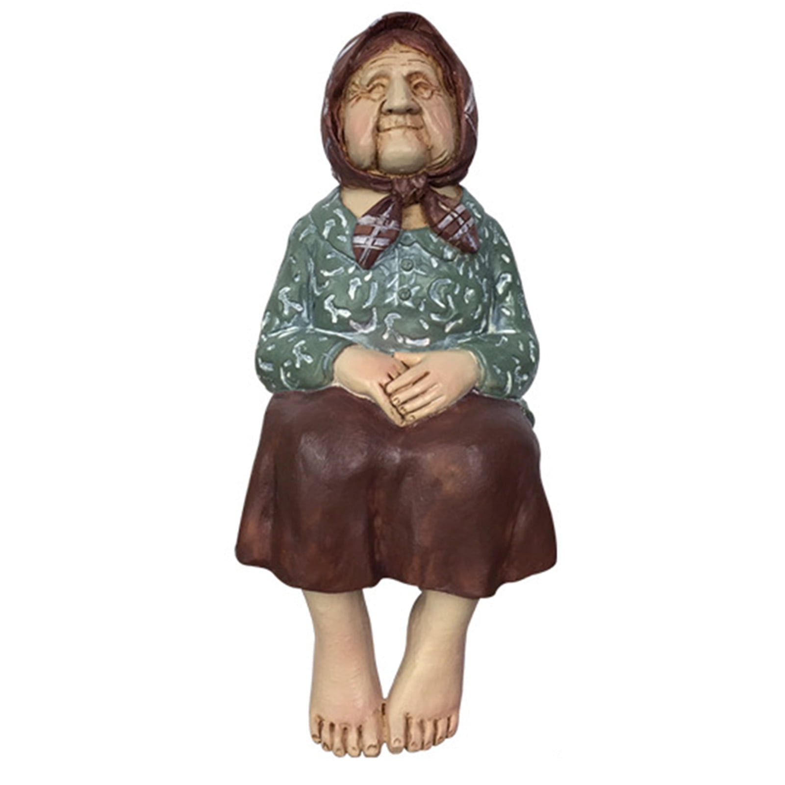 Rustic Statues Sculpture Figurine Grandpa and Grandma Desk Decor Room ...