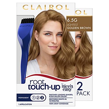 clairol Root Touch-Up by Nicen Easy Permanent Hair Dye, 65g Lightest ...