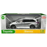 Toyota Sienna Silver Metallic 1/24 Scale Diecast Model Minivan Car with ...