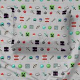 Minecraft Monster Hunters 4 Piece Full Size Bed Sheets Set, Microfiber ...