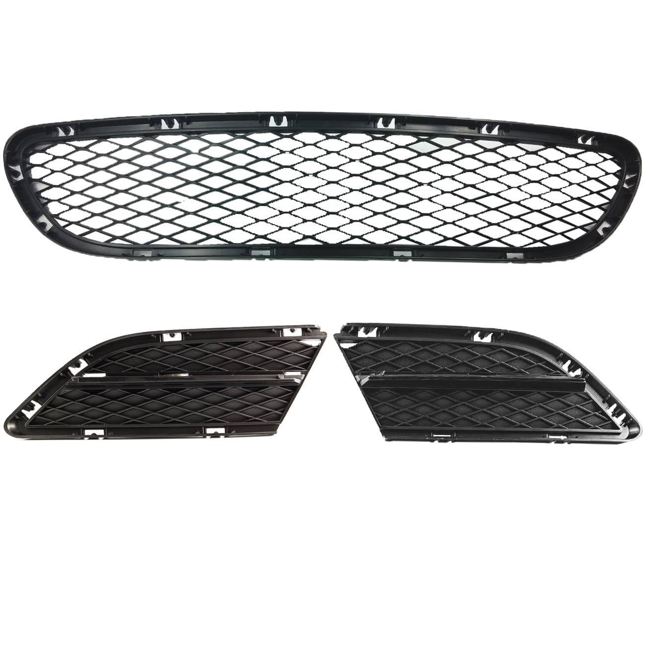AUTOPA 51117138417 Front Bumper Lower Left + Center + Right Grille Kit ...