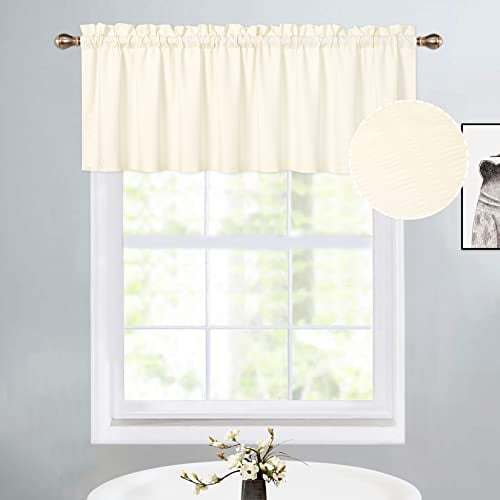 HA-EMORE Valance for Window, Kitchen Valances Curtains, Soft Microfiber ...