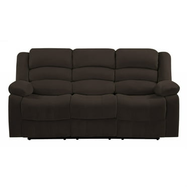 40" Classy Brown Leather Sofa - Walmart.com