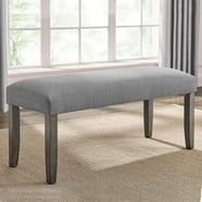 Walker Edison Glam Cushioned Bench, Taupe / Gold - Walmart.com
