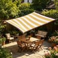 200x200cm Yellow PVC Sunshade Sail 78.74x78.74in - Blocks 95% UV Rays ...