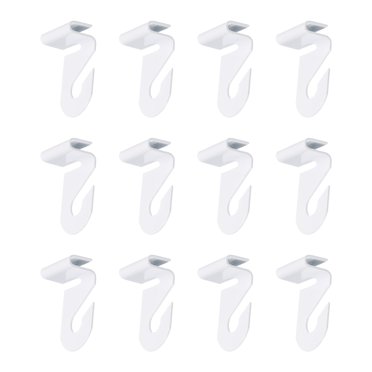 NACETURE 30 Pcs Drop Ceiling Hook – 10 Pcs White Ceiling Hooks & 20 Pcs ...