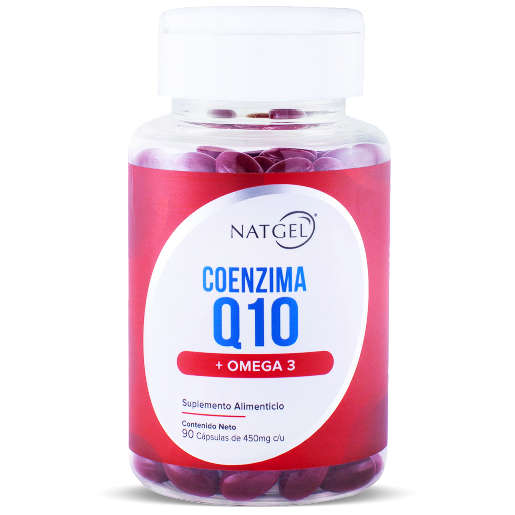 Coenzima Q10 + Omega 3 | 90 Cápsulas de 450mg cada una | Suplemento ...