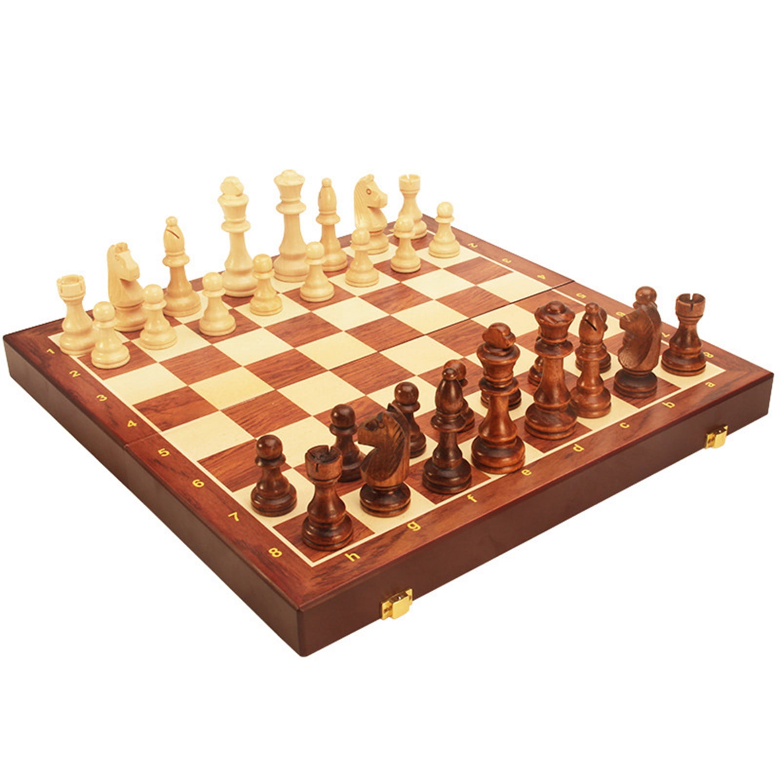 Click here for Oimzzr Magnetic Wooden Chess Board Set Folding Tra... prices