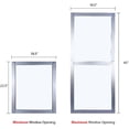 Soleus Air Sliding Window Kit, Reinforced Aluminum Works Exclusive with ...