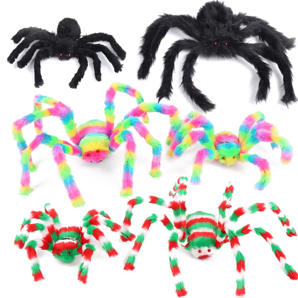 Travelwant Halloween Realistic Hairy Spiders, Halloween Spider Props ...