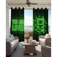 Art Gaming Icons Blackout Curtains for Bedroom Living Room, Multi Panel ...