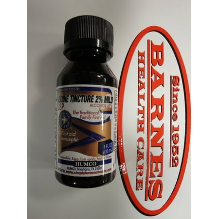 Humco Iodine Tincture 2%, 1 Oz. - Walmart.com
