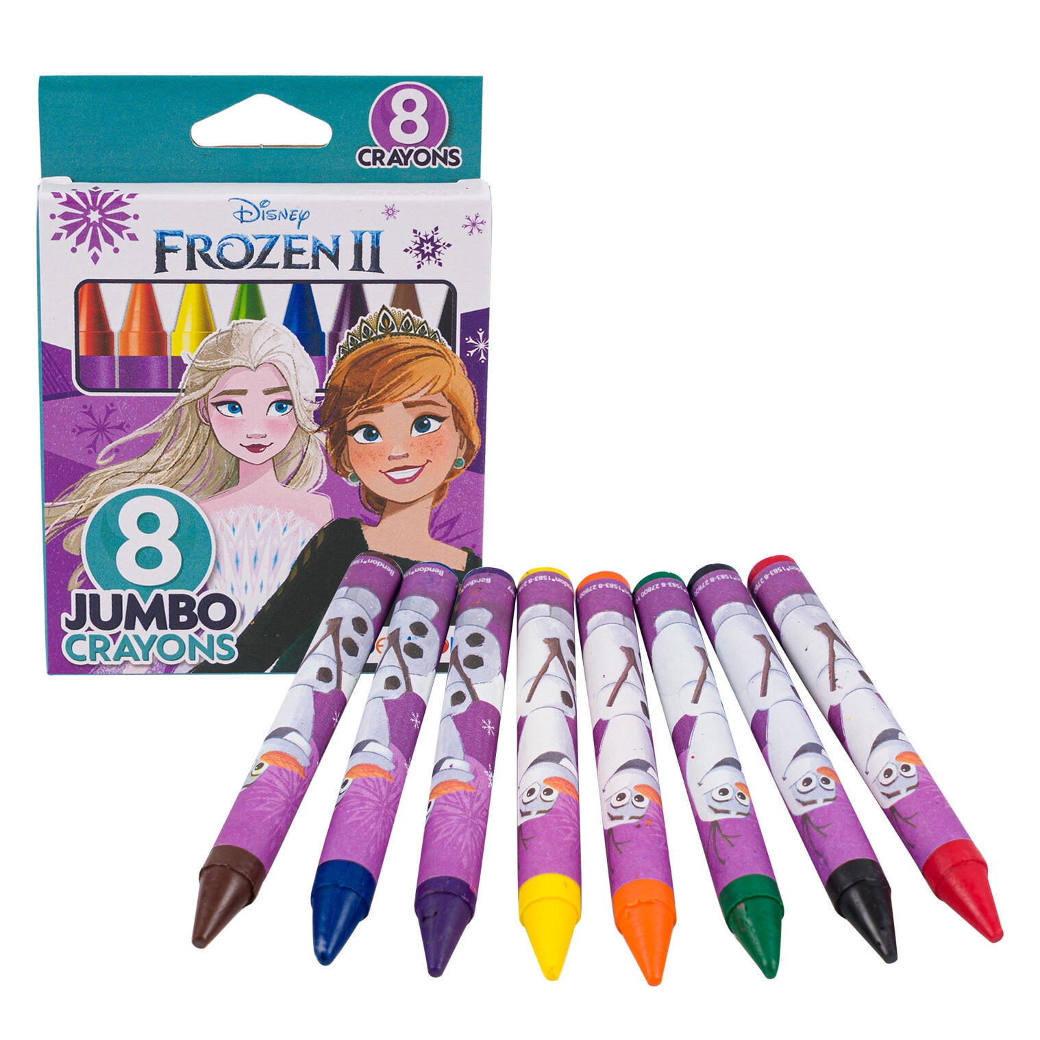 6 PACK-Disney Frozen 8ct Jumbo Crayon - Walmart.com
