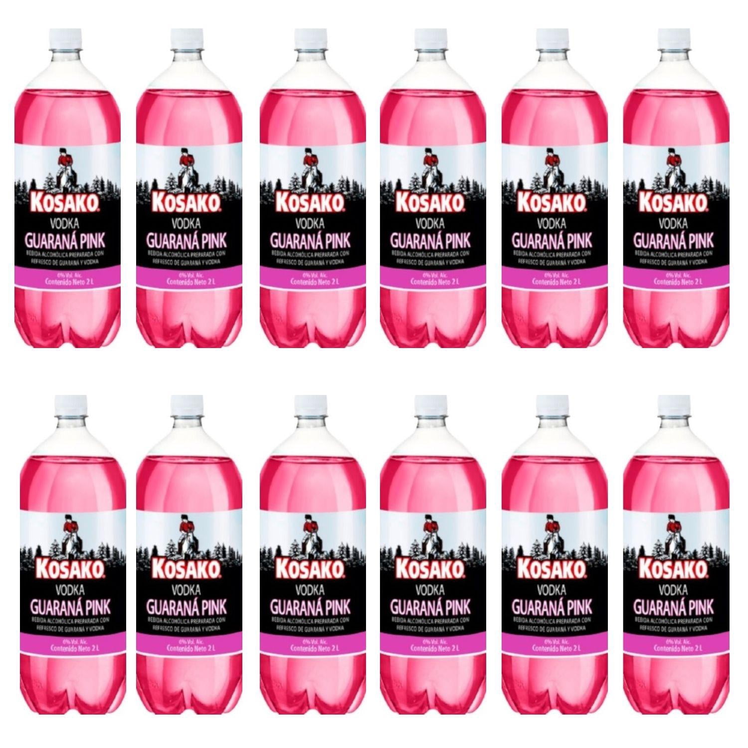 Pack de 12 Fusión Kosako Vodka/Guarana 2 L Vodka/Guarana | Walmart en línea