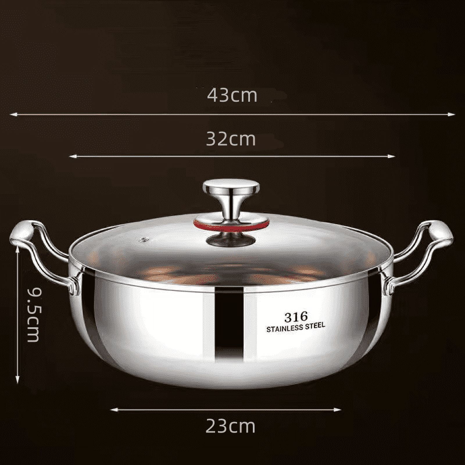 Click here for Rkstn A Stockpot Stainless Steel Glass Lid Soup Po... prices