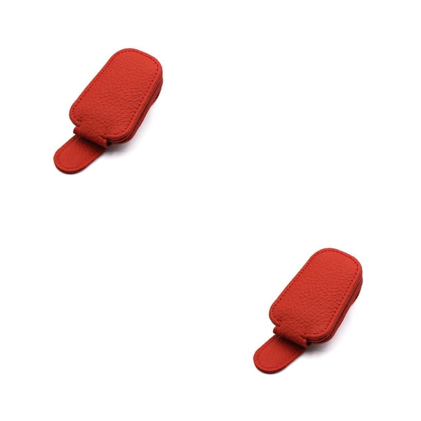 Gafas de coche Riwesomey Clip Auto Sun Shadow Accesorios Rojo 2piezas ...