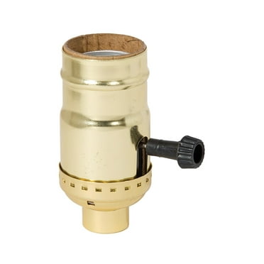 B&P Lamp E26 Medium Base Phenolic Socket with Threaded Shell and Ring ...