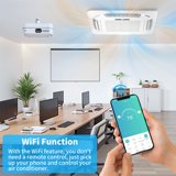 Ktaxon 2 Zone 9000 + 12000 BTU WIFI Ceiling Cassette Ductless Mini ...