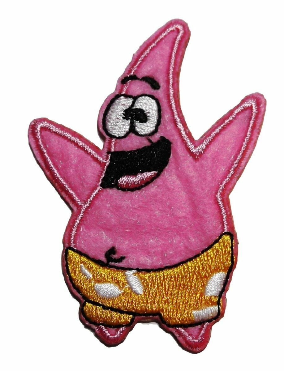 Spongebob's Patrick Character 2 3/4" Embroidered Patch - Walmart.com